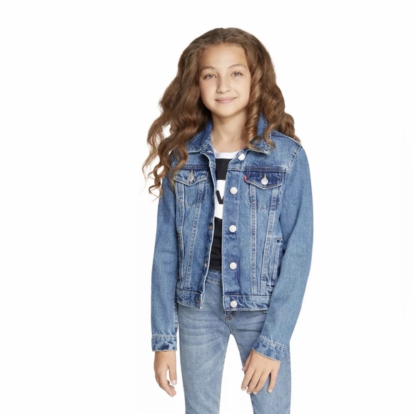 Levi's | Jackets & Coats | Nwt Girls Levis Trucker Jean Jacket Xs 45 ...